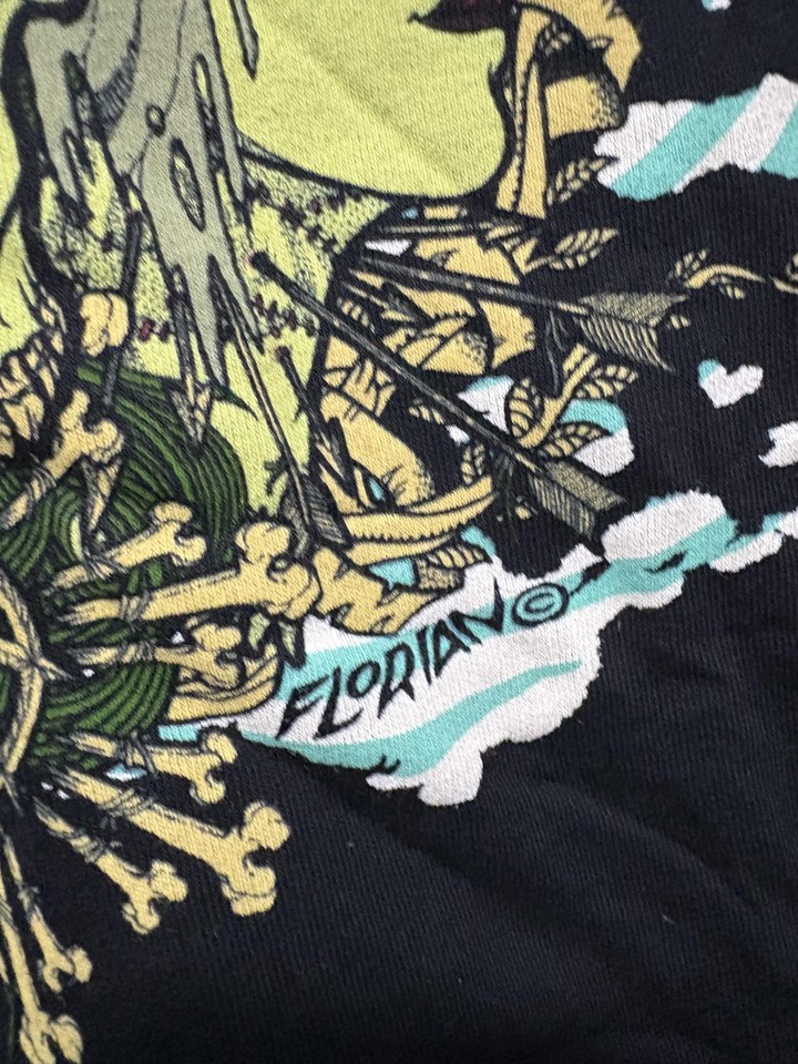 Job For A Cowboy Shirt Mens Medium Black Metal Band Skull Graphic Tee ...