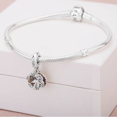 NEW Authentic PANDORA Brand Disney Frozen Anna Dangle Charm 798457C01 ...