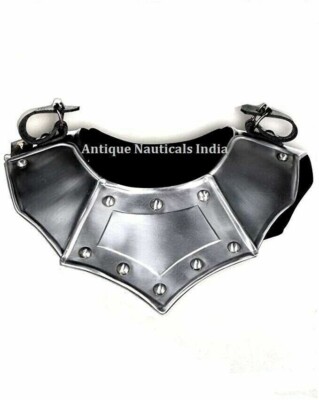 Medieval Gorget Armor Blackened Steel Mina Gorget Medieval Armor LARP Cosplay | eBay