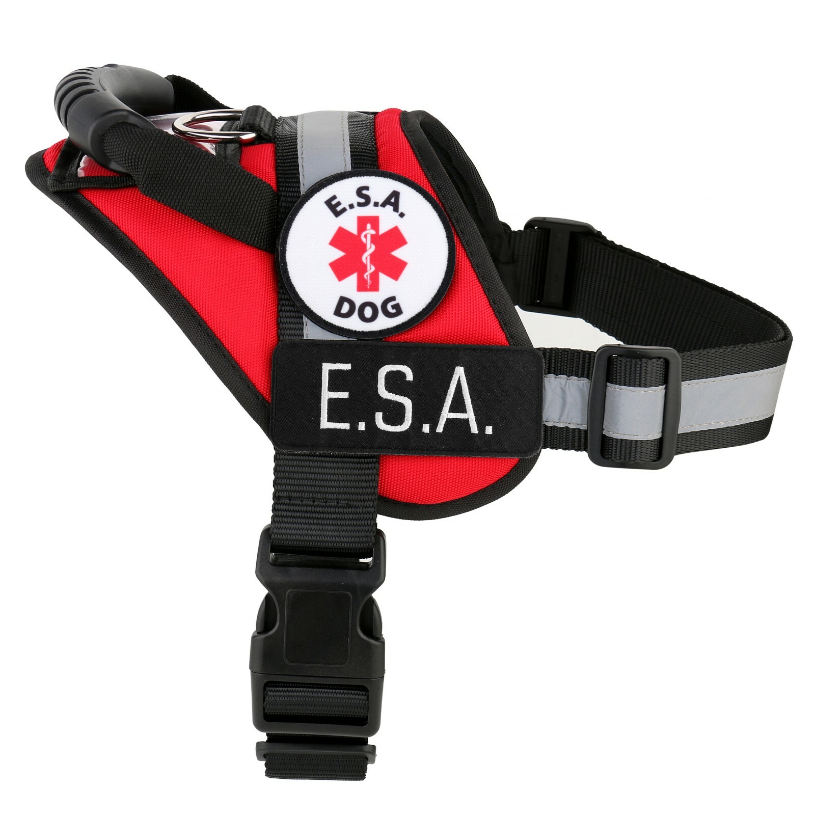 Emotional Support Dog Vest ESA Reflective Harness Patches ALL ACCESS ...