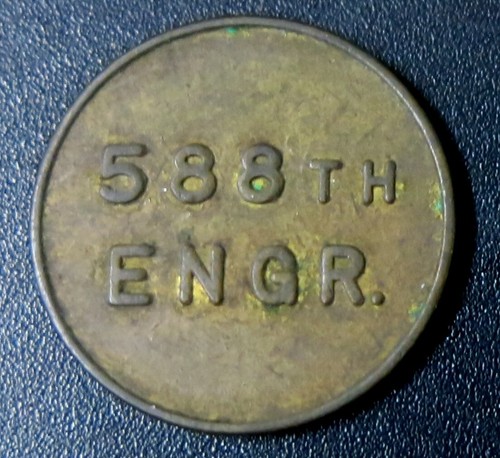 Vietnam US Military Token 588TH ENGR at Tay Ninh Base Camp 21mm 5 C | eBay