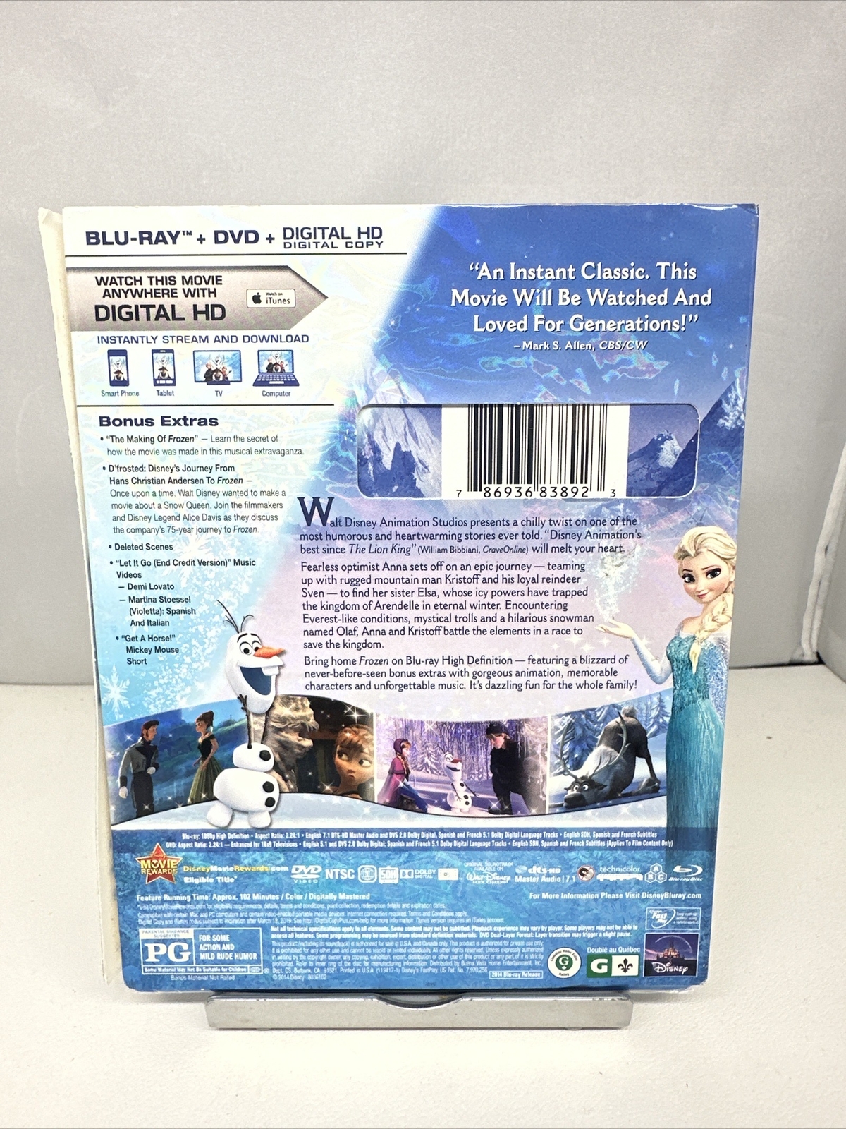 Frozen (Blu-ray, 2013) for sale online | eBay