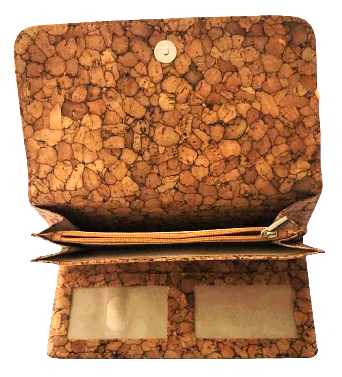 Dzolik Leather Wallet Trifold Pebblestone Pattern Zip Pockets | eBay