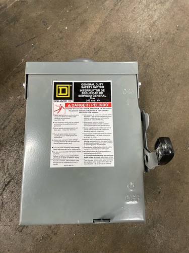 NEW Square D DU221RB Safety Disconnect Switch 30A 2P 240V 3HP 3R Encl ...