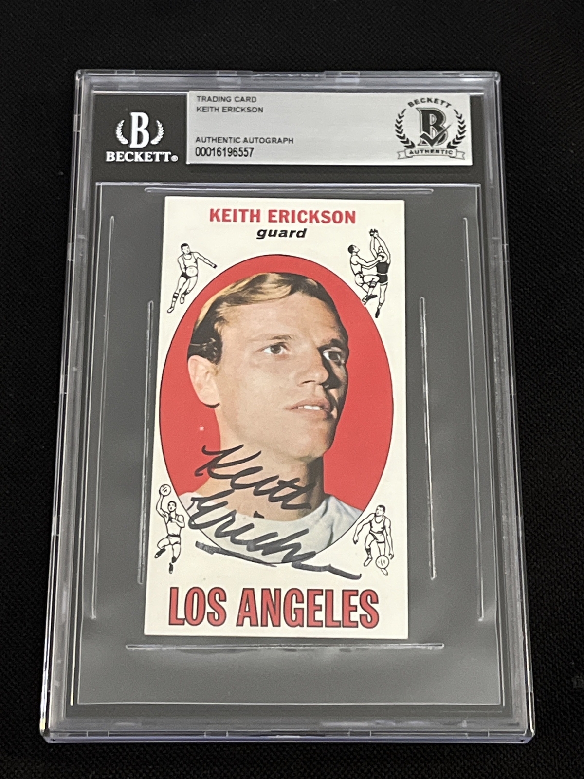 KEITH ERICKSON 1969-70 TOPPS ROOKIE SIGNED AUTOGRAPH CARD BECKETT BAS ...