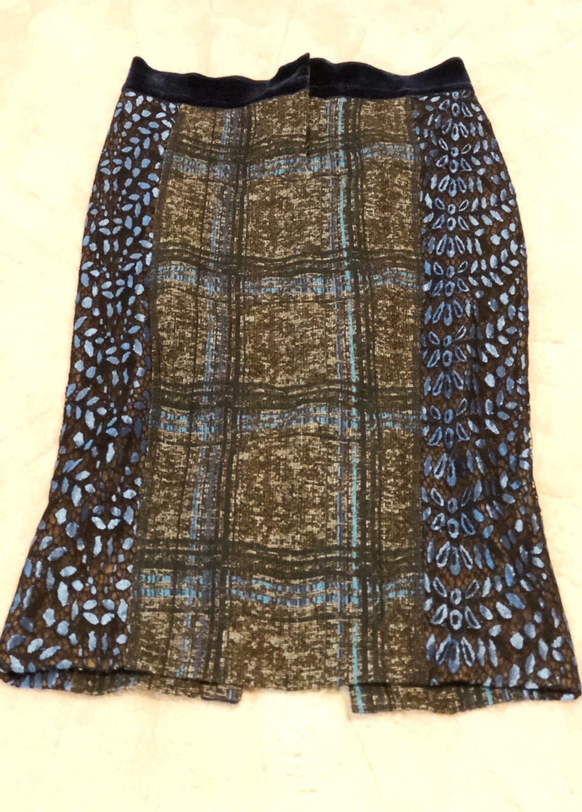 Byron Lars Window Pane Plaid Pencil Skirt | eBay