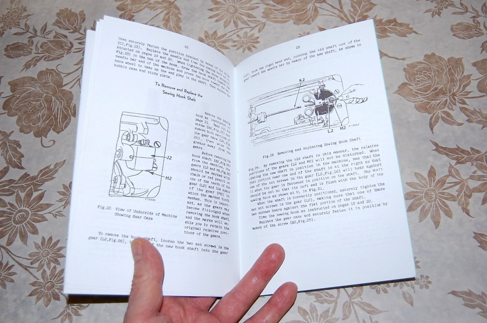 Using & Adjusting Instructions Manual for Singer Sewing Machine 95-82 ...