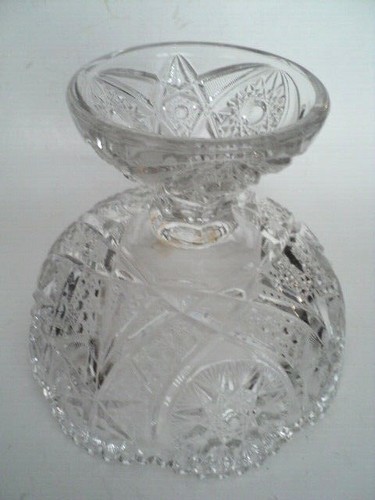 EAPG McKee Brothers Yutec aka Regal Star Signed Press Cut Large compote ...