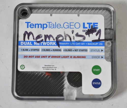 Sensitech TempTale GEO LTE Dual Network Temperature Monitor Real Time ...