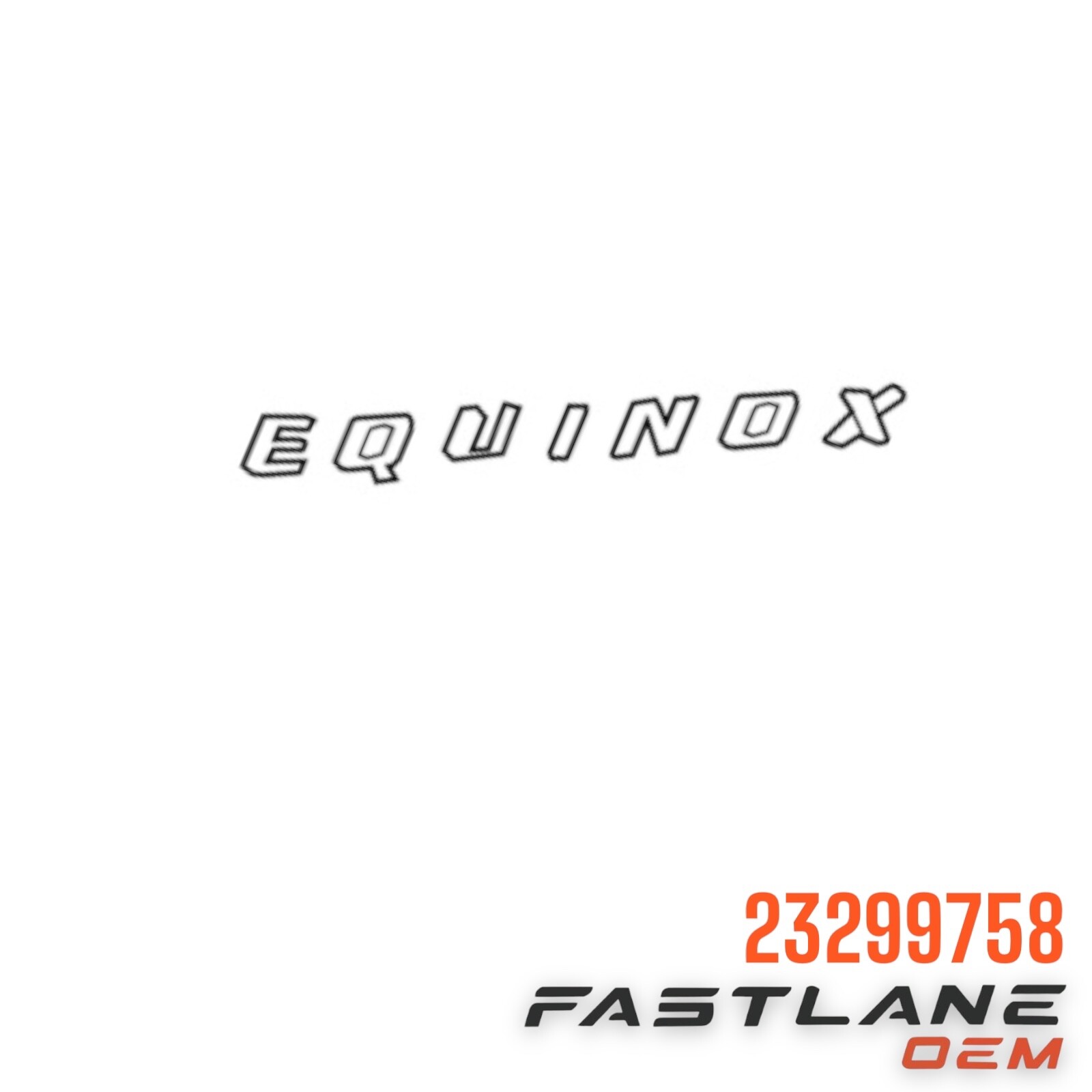 2x Genuine Chrome Equinox Emblem Badge Letter for GM Chevrolet Yu ...