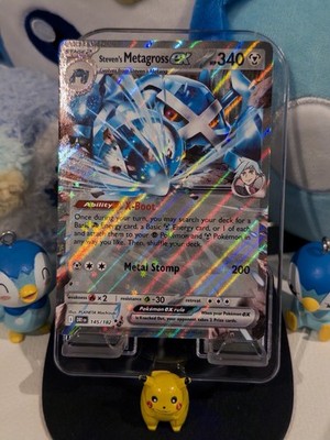 Pokémon TCG Steven's Metagross EX 145/182 Double Rare Mint NM Condition ...