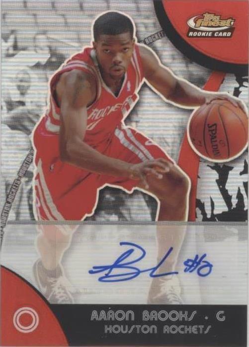 2007-08 Topps Finest - Aaron Brooks #75 Refractor Autographs (AU, RC ...