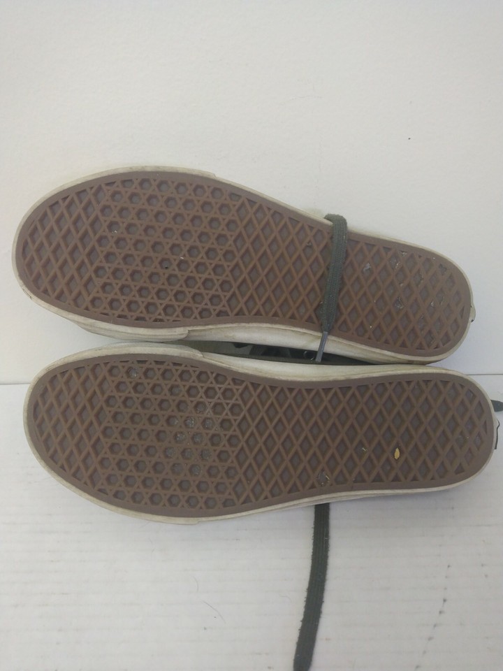 Vans Mens Off The Wall 721277 Olive Camo Shoes High Top Lace Up Size 10 ...