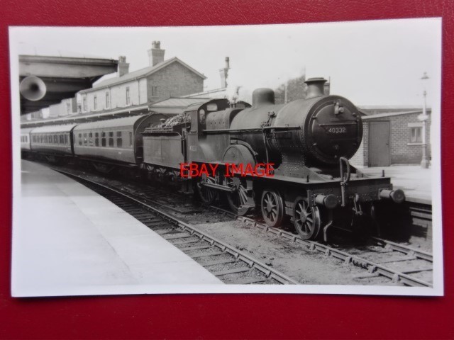 PHOTO LMS CLASS 2P LOCO NO 40332 AT GLOUCESTER EASTGATE 1957 | eBay UK