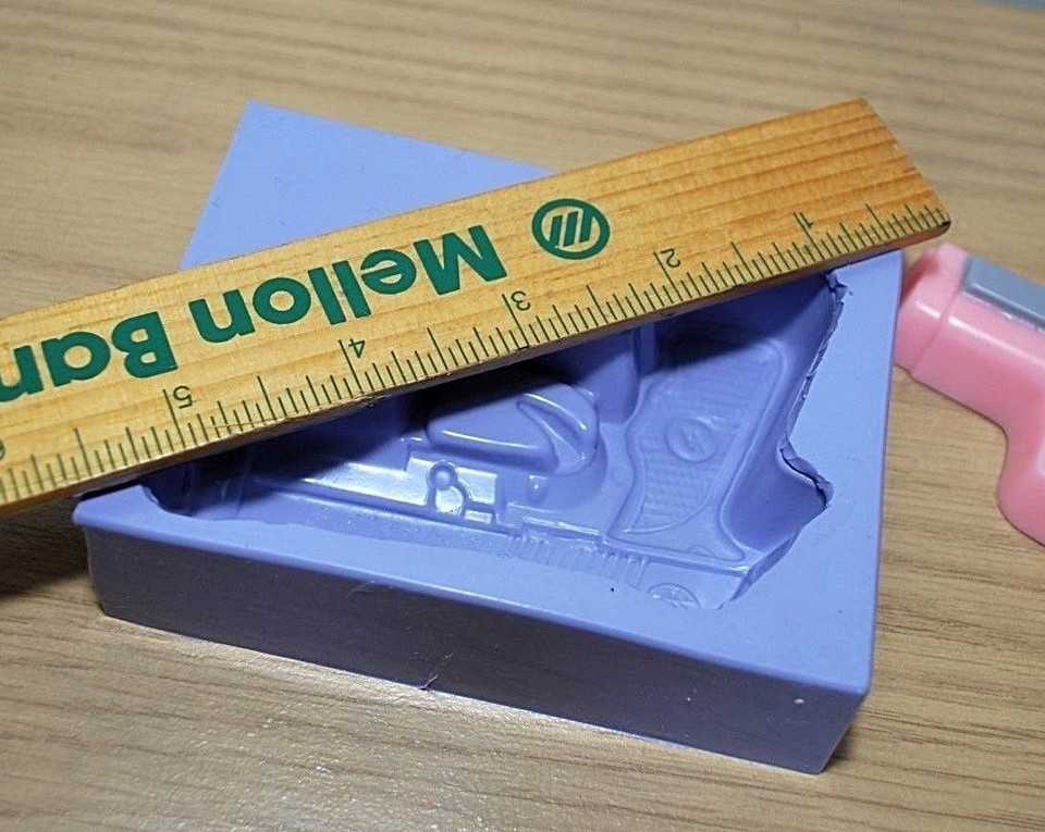 Silicone gun mold handgun Soap candle lotion bar mould heavy duty ...