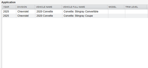 2025 Chevrolet Corvette Engine Specification Plaque For Z51 Package ...