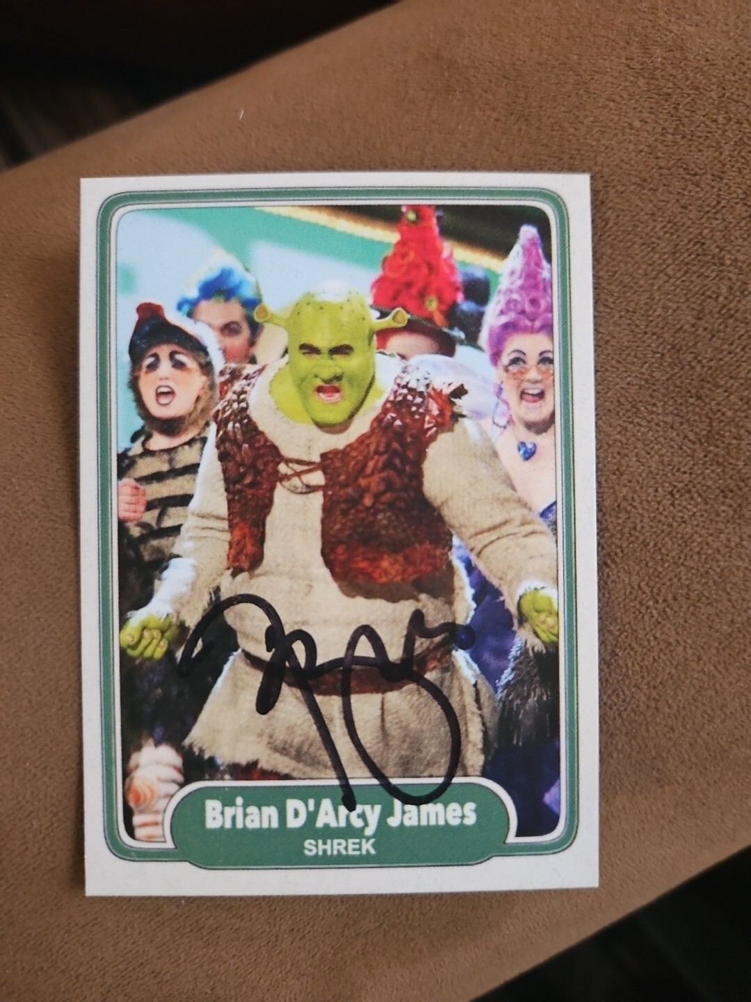 Brian D'Arcy James Custom Signed Card - Shrek In Shrek The Musical On ...
