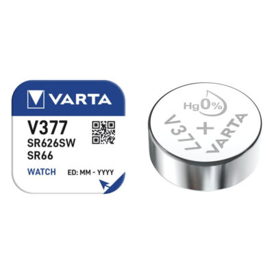 2 x VARTA V377 SR626SW Silver Oxide 377 Button Cell Watch Battery SR66 ...