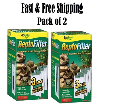 TetraFauna ReptoFilter Filter Cardridges 3Pack Medium(pack of 2) | eBay