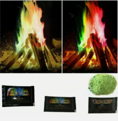 10Gram Colorful Powder Mystical Fire Magic Flame Camp Outdoor Party 2 ...