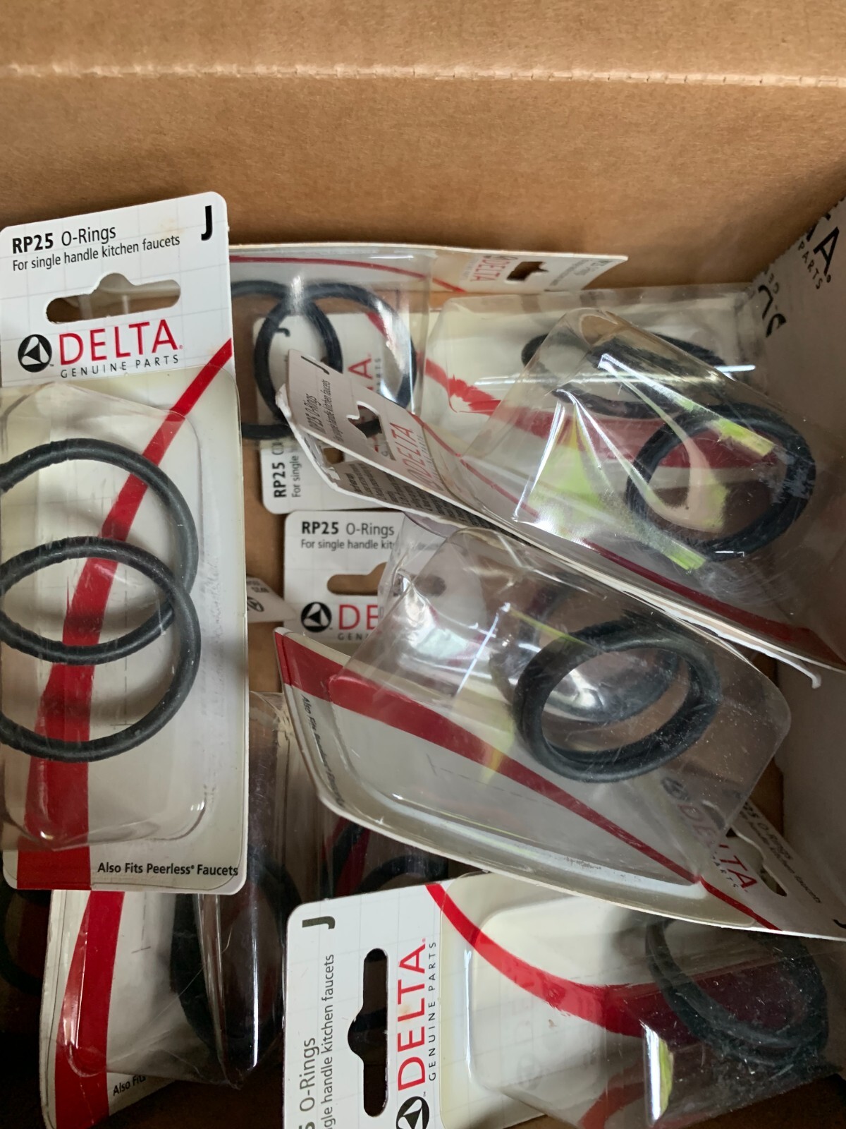 Delta RP25 GENUINE OEM O-Rings (2) Pack For (1) Handle Kitchen Faucet ...