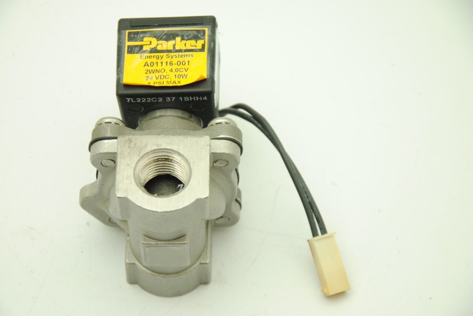 PARKER A01116-001, Pneumatic Solenoid Valve, 24VDC,10W, 5PSI, 3/4" NPT | eBay