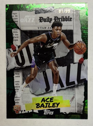 2025-26 Topps Daily Dribble Green /99 Ace Bailey | eBay