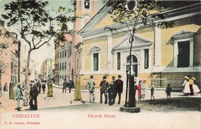 Gibraltar Church Street Vintage Postcard | eBay