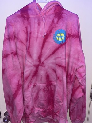 Slimeballs Pink Tie Dye Hoodie Sz Large Unisex Adult With Back Graphic ...