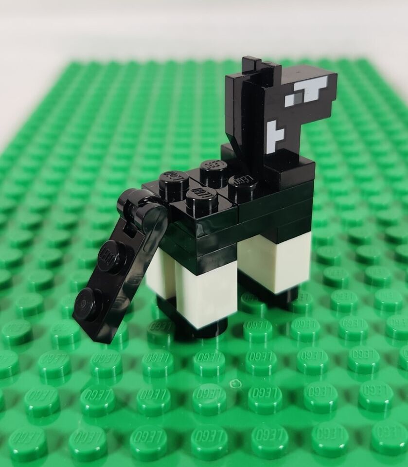 LEGO Minecraft BLACK & WHITE BABY HORSE Minifigure (21171) | eBay
