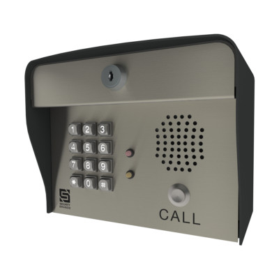 Security Brands ADV-1000i 12/24V Intercom Gate Keypad Post Mount 2 ...