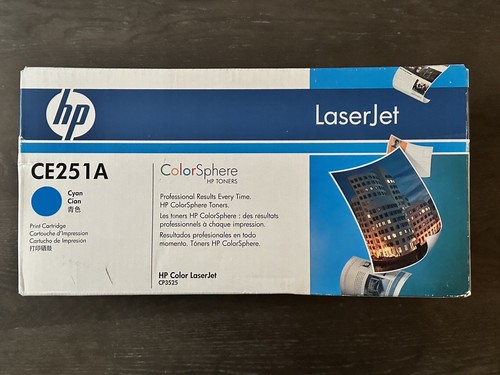 New Sealed Genuine HP 504A - CE251A Cyan Laser Jet Toner Cartridge | eBay