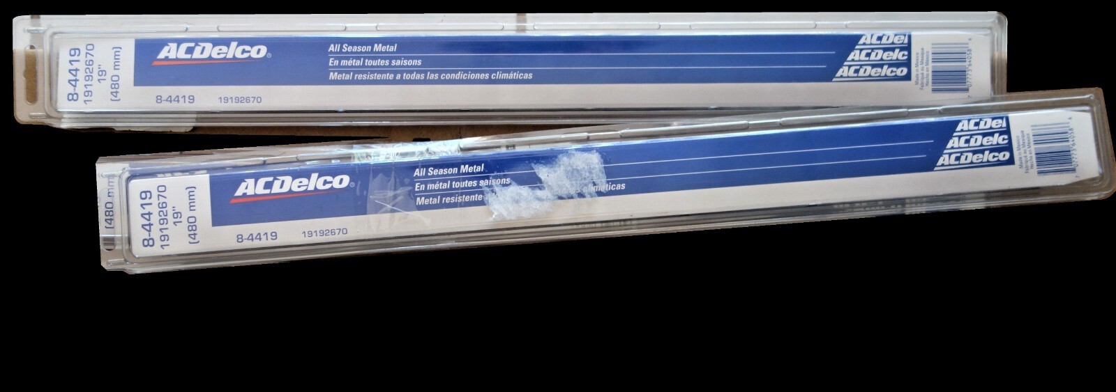 NEW 2X (Two) Windshield Wiper Blades All Season Metal AC Delco ACDelco ...