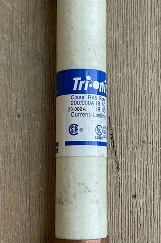 FERRAZ SHAWMUT TRS20R TRIONIC DUAL ELEMENT TIME DELAY FUSE 20A 600VAC ...