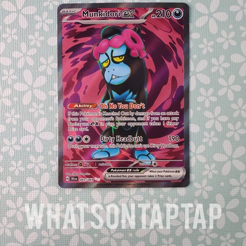 Pokemon Card Munkidori Ex 083/064 Secret Rare Scarlet Violet Shrouded ...