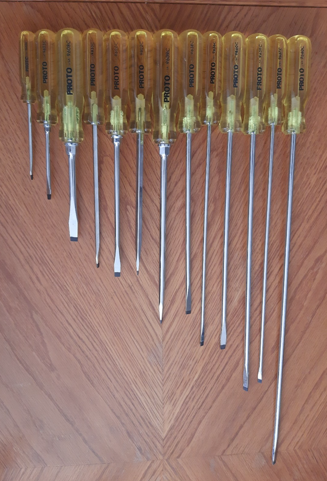 Proto J Series 13 Piece Screwdriver Set With Extra Long Screwdrivers ...
