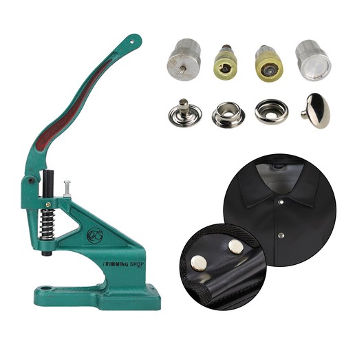 Press Stud Setting Tool Die Set 4 Part Green Hand Machine-10/12.5/15/17 ...