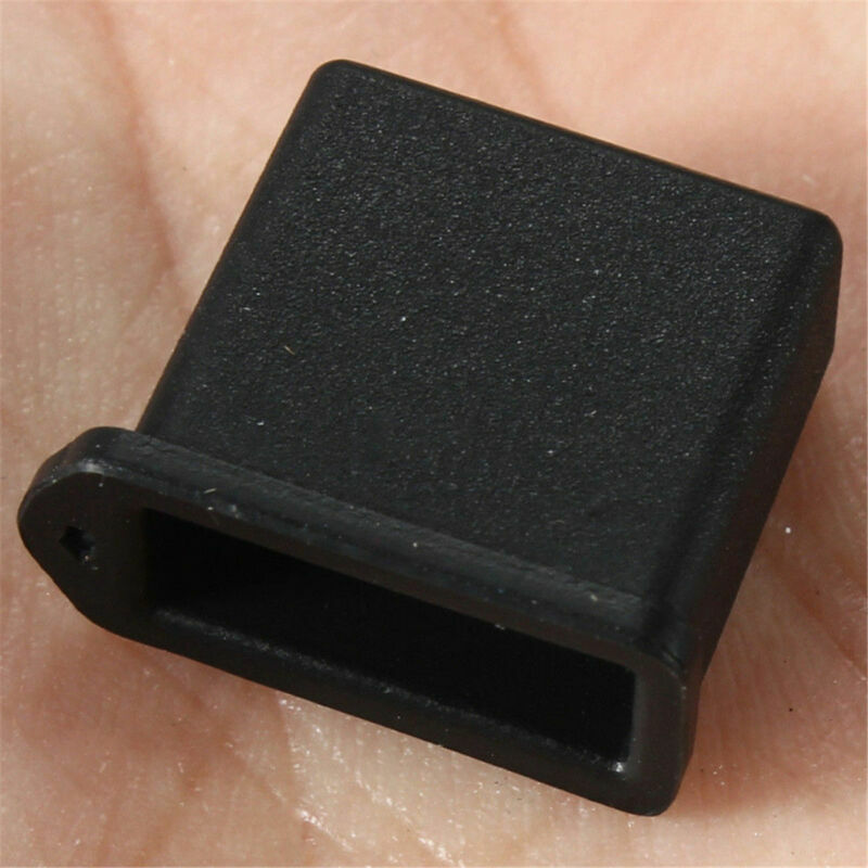 10pcs Black USB Male Anti-dust Plug Stopper Cap Cover Protector Lids ...