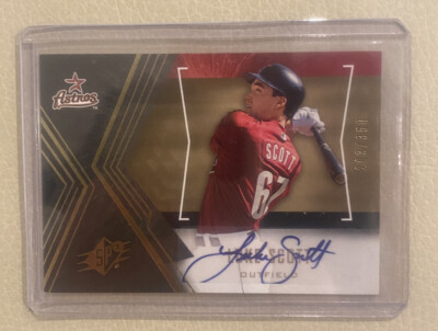 Luke Scott Autographed Astros Baseball Card | eBay