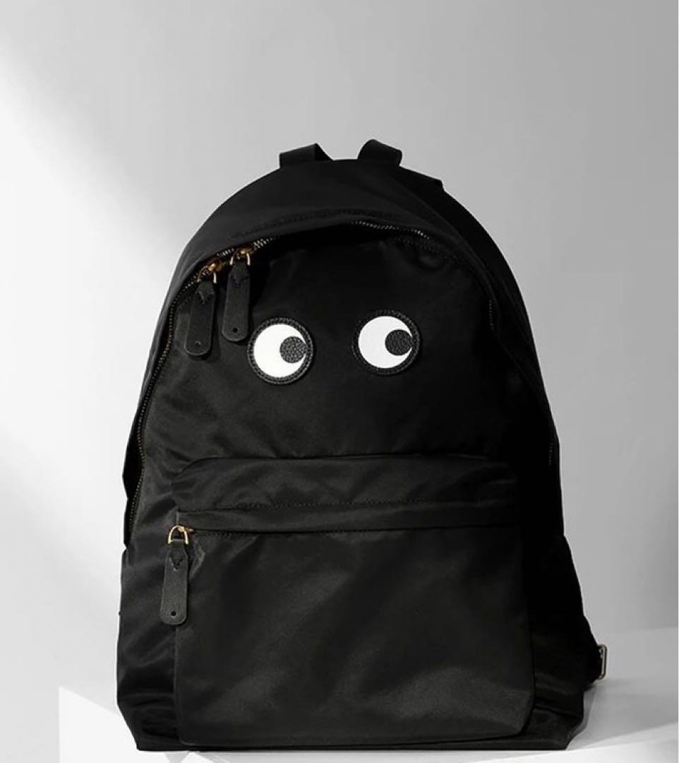 Anya Hindmarch Eyes Backpack Nylon Black/Camo Casual Bag Anya Hindmarch Eyes Backpack Nylon Black/Camo Casual Bag