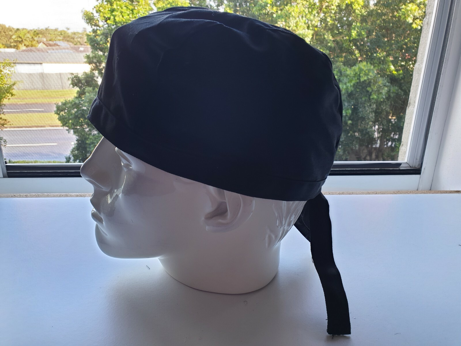 Skull Doo Rags Biker Helmets Motorcycle cycling headwraps SOLID BLACK ...