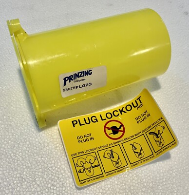 New Prinzing Brady PL023 Yellow Electric 3-in-1 Plug Lock Out | eBay