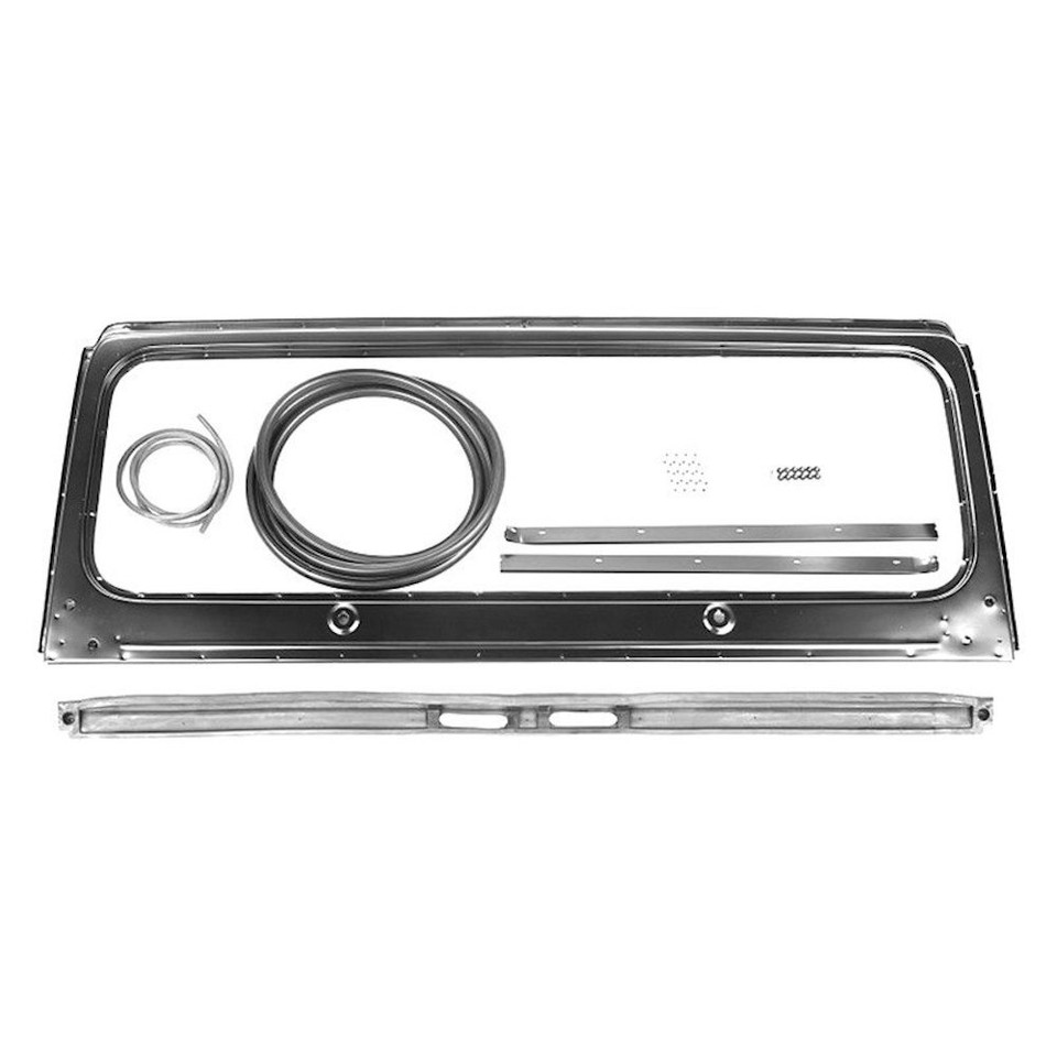 1976-1986 Jeep CJ5 CJ7 Scrambler Omix-ADA Black Windshield Frame Kit ...