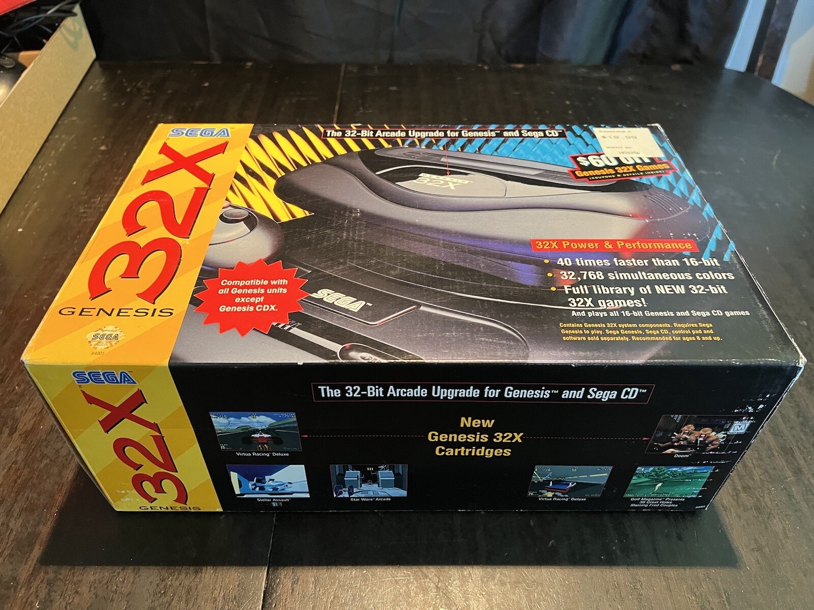 VTG 90's Sega Genesis System Bundle 6 Pak 32x Console 18 Games Video ...