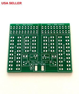 SMD/SMT Electronics Soldering Practice Circuit Board Kit - Flip-Flop | eBay