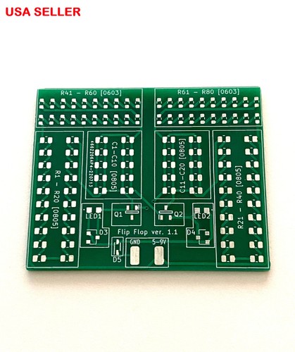 SMD/SMT Electronics Soldering Practice Circuit Board Kit - Flip-Flop | eBay