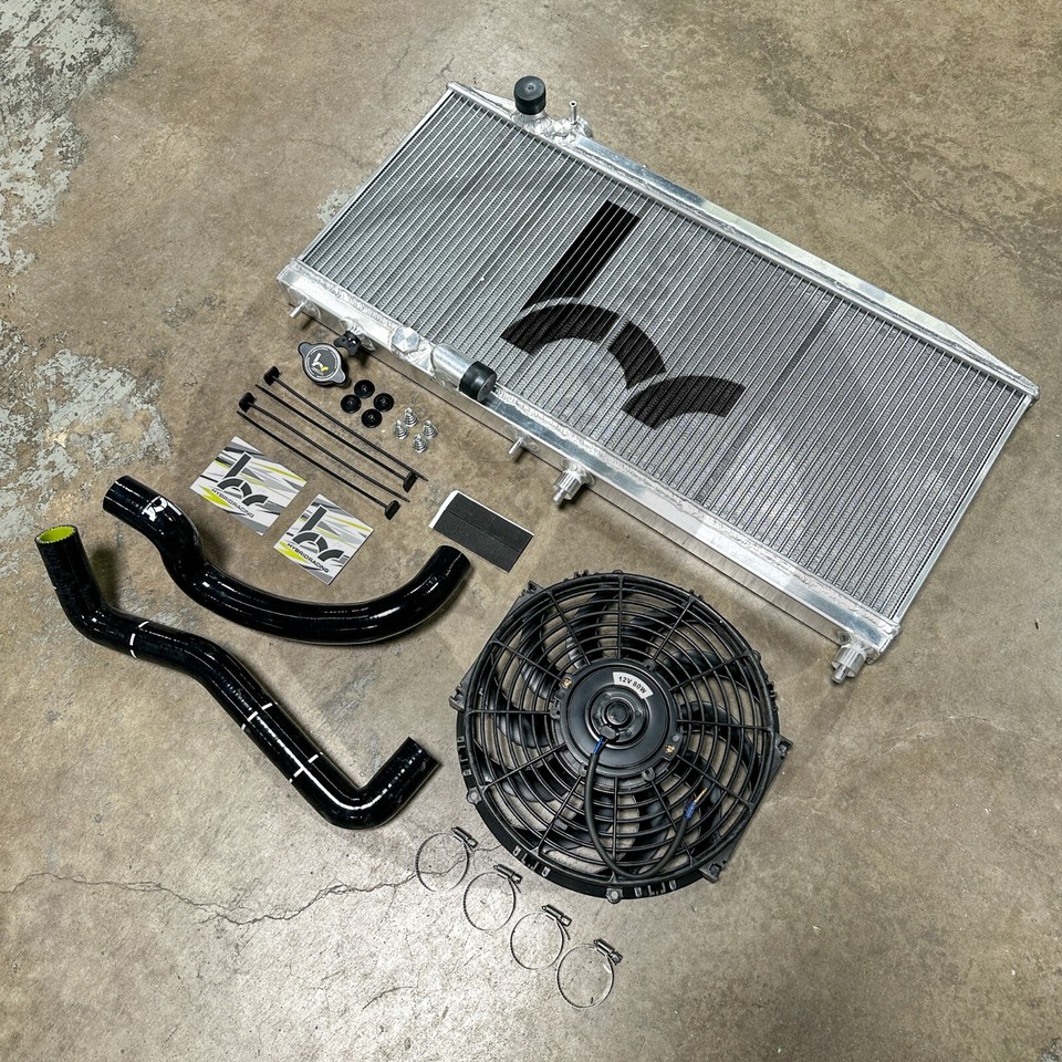 Hybrid Racing Full Size Radiator Kit For 94-01 Acura Integra K20A A2 A3 ...