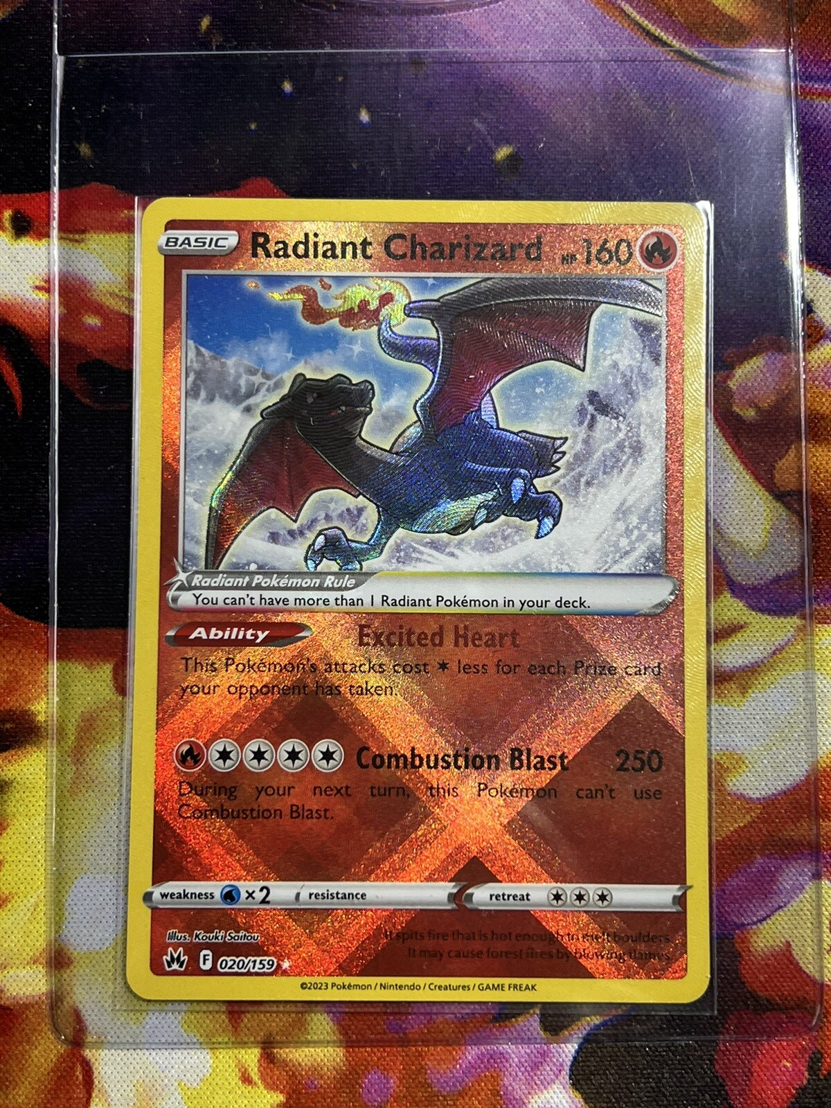 Pokémon TCG Radiant Charizard Crown Zenith 020/159 Holo Radiant Rare | eBay