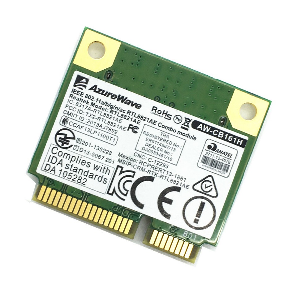 Realtek RTL8821AE 802.11ac WiFi+Bluetooth 4.0 2.4/5.0GHz MINI PCI-E ...