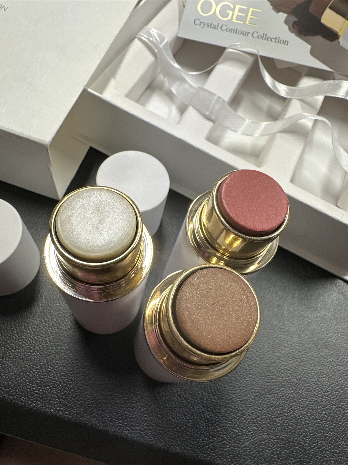 Ogee Trio Crystal Contour Collection Set (Copper Rose Quartz Opal ...